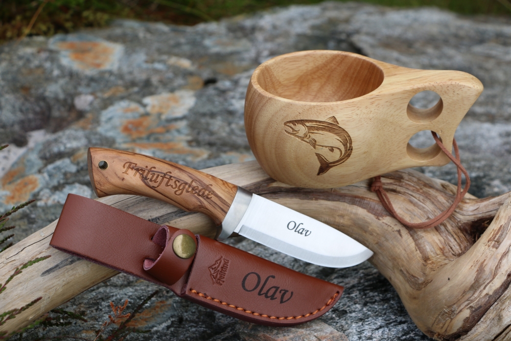 JUNIOR , Fjelltind turkniv - speiderkniv - Rask levering med gravering ...